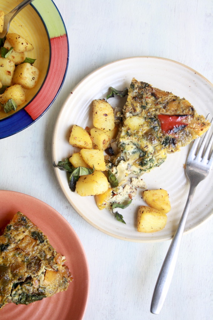 Loaded Crustless Vegetable Quiche – The Desserted Girl