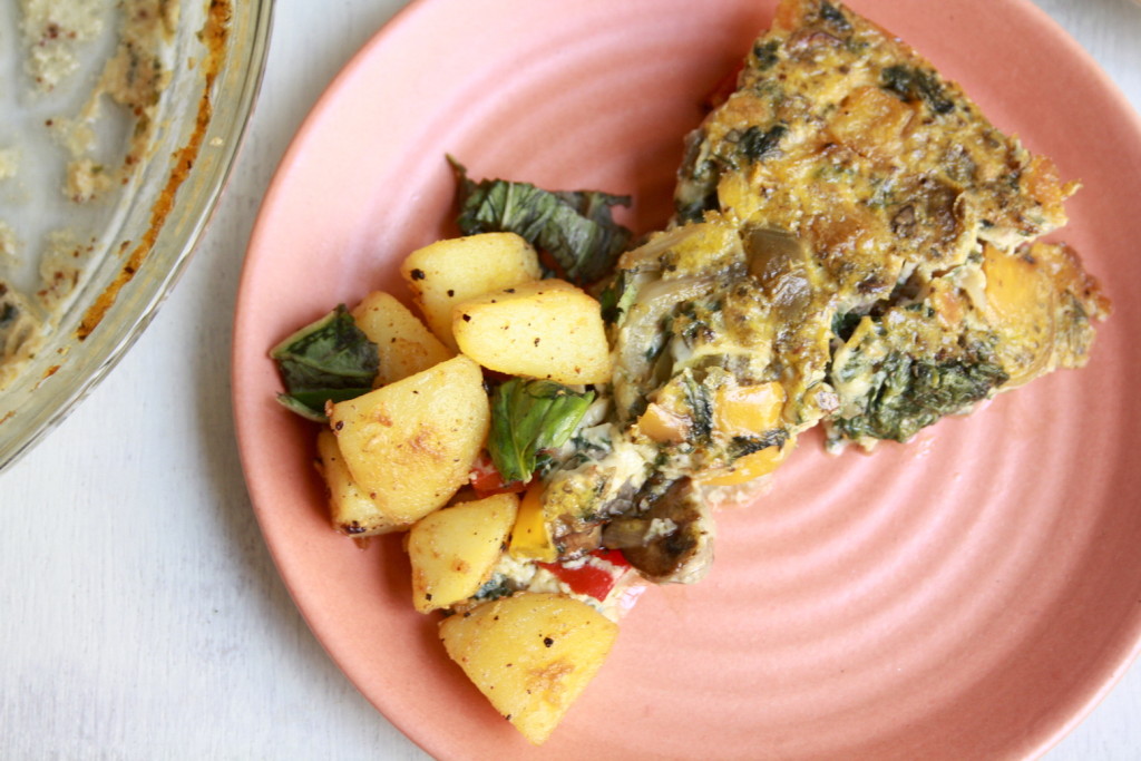 Loaded Crustless Vegetable Quiche – The Desserted Girl