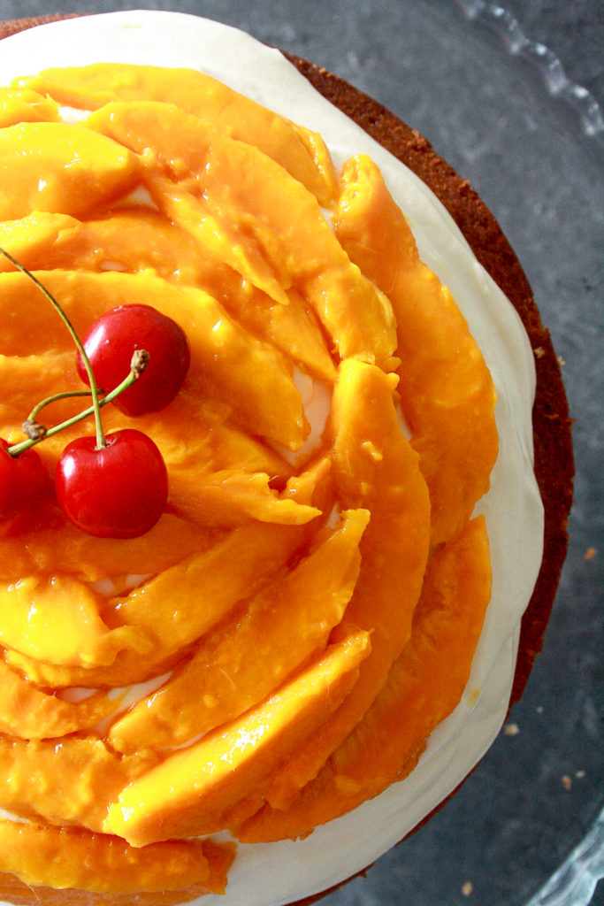 Mango Layer Cake with Cream Cheese Frosting – The Desserted Girl