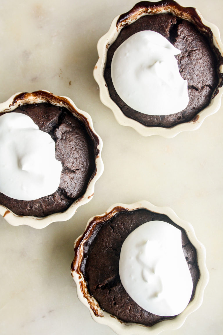 Chocolate Whiskey Self-Saucing Puddings – The Desserted Girl