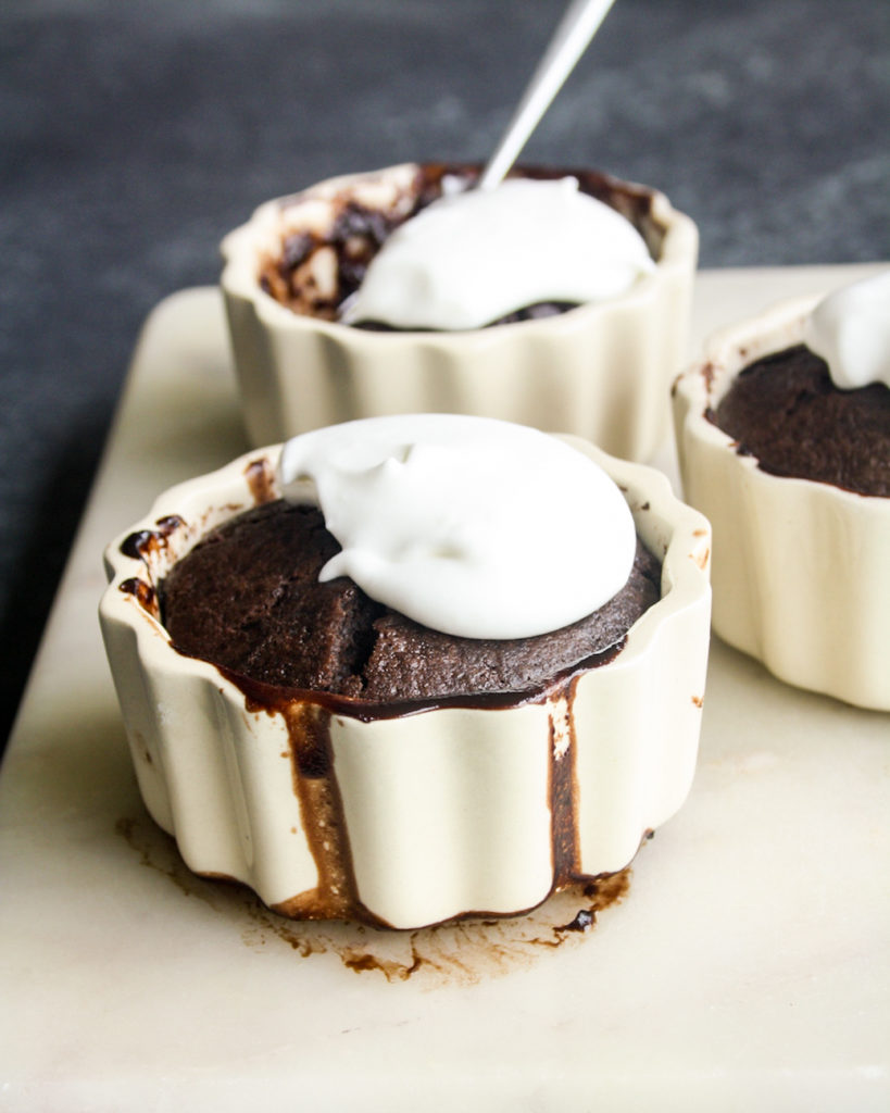 Chocolate Whiskey Self-Saucing Puddings – The Desserted Girl