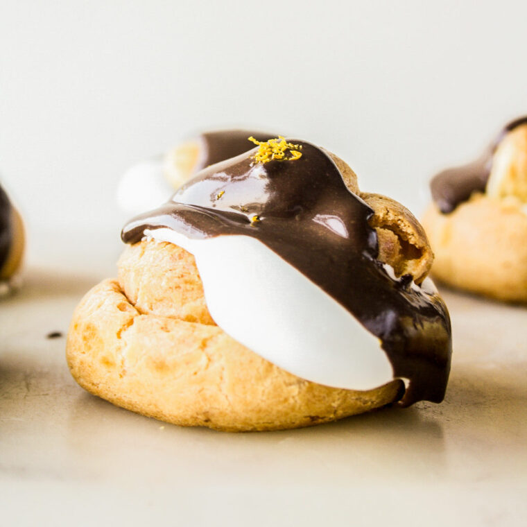 Chocolate Orange Cream Puffs – The Desserted Girl