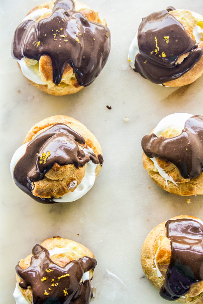 Chocolate Orange Cream Puffs – The Desserted Girl