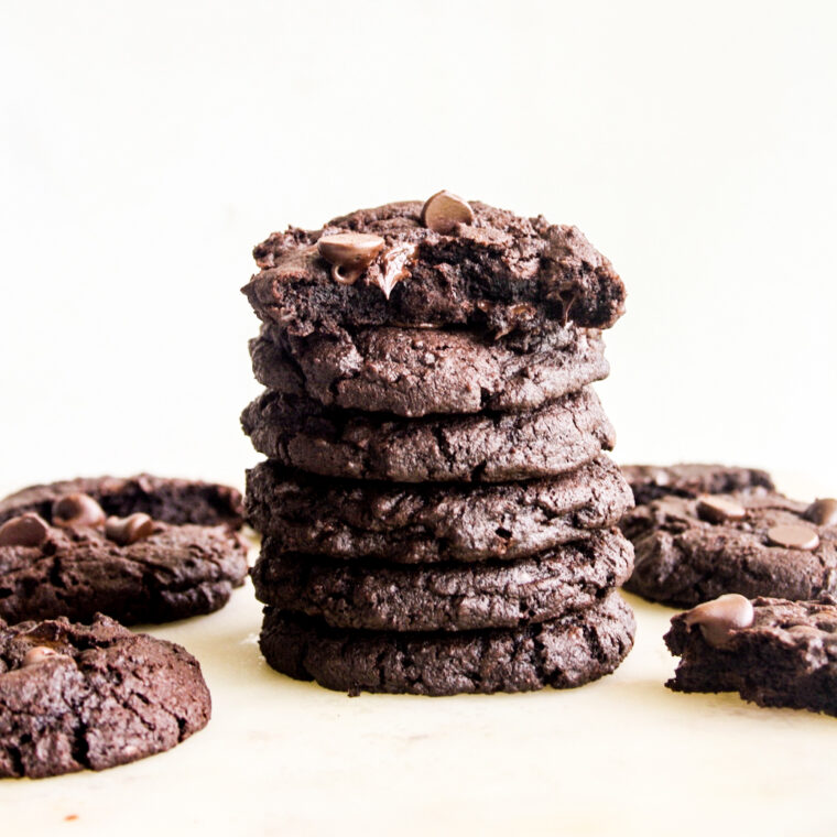 Double Chocolate Cookies – The Desserted Girl