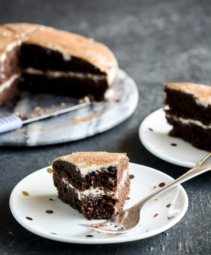 Chocolate Sour Cream Cake – The Desserted Girl