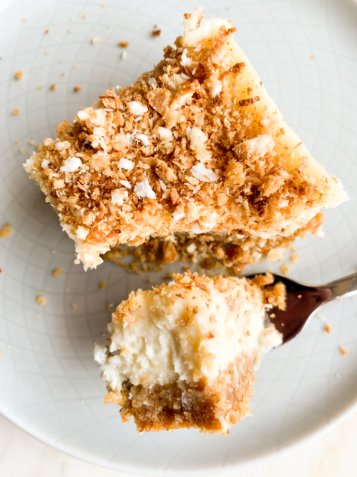 Coconut Cheesecake Bars – The Desserted Girl
